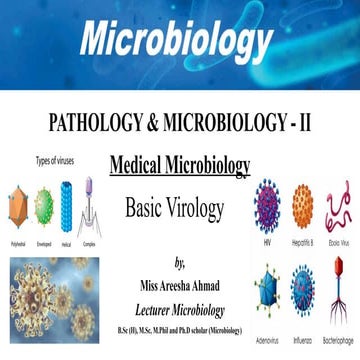 DPT - Microbiology II - Introduction to Virology | PPTX
