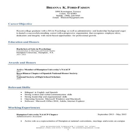 revised resume | DOCX