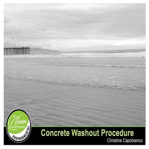 Concrete Wash Out | PPT