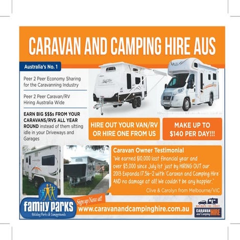 Family Parks & Caravan and Campling Hire AUS A5 1pp Flyer V2 | PDF ...