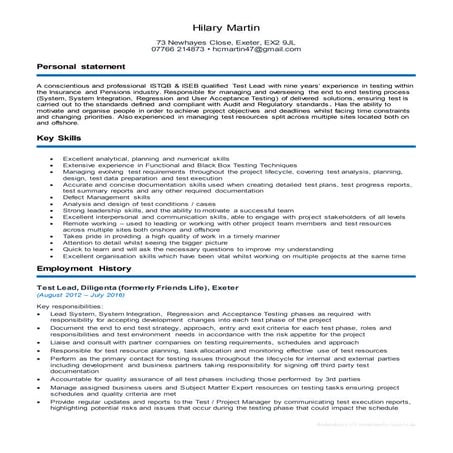 Hilary Martin CV 07 16 | PDF
