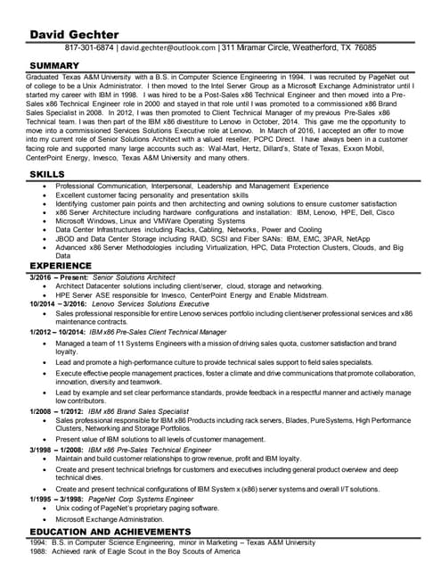 David Long Professional Background Summary | PPT