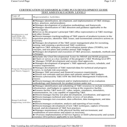 Act career maps (warrant officer) en-us-120 a | PDF
