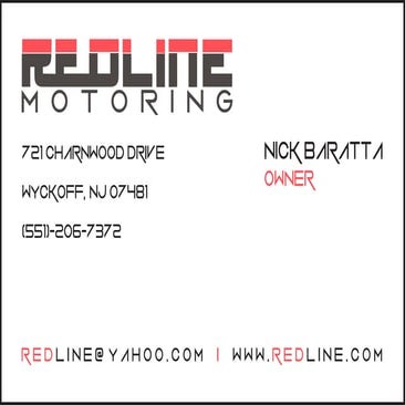 Redline motoring Card | PPT