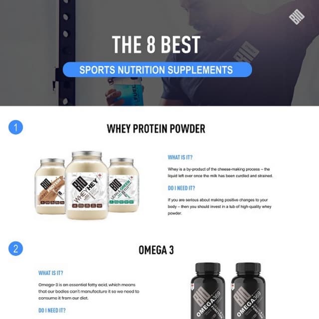 8 best sports nutrition supplements | PDF