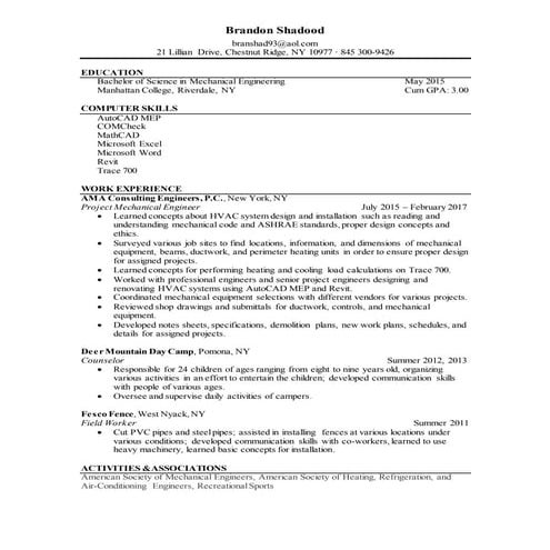 Brandon Shadood Resume | DOCX