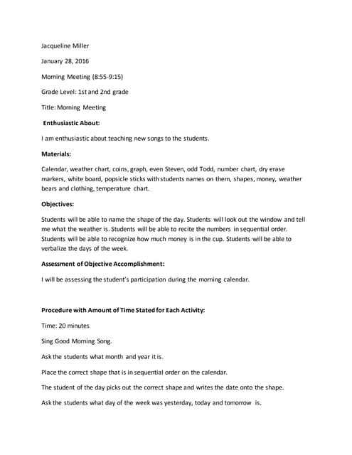 Adapted Lesson Plan | PPT