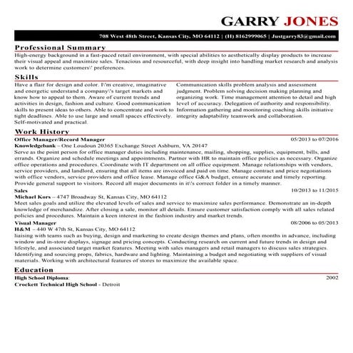 Bob's resume 2016 | DOCX