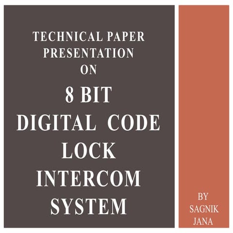 8 bit digital code lock intercom system | PPTX | Digital Audio ...