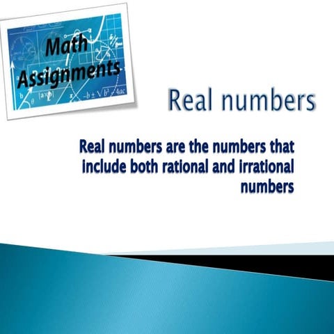 Real numbers | PPT