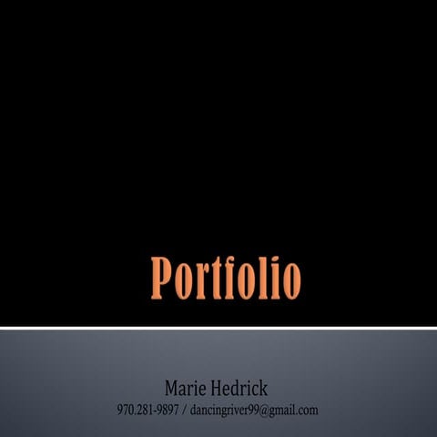 Hedrick Portfolio 2014 | PPT