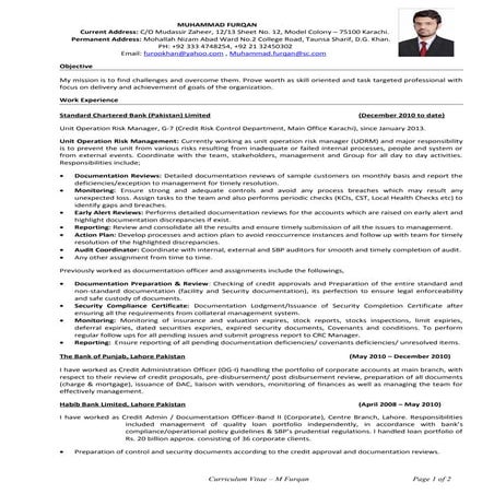 Curriculum Vitae - M FURQAN | PDF