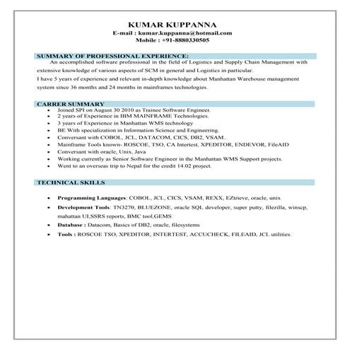 Resume Template 2020 | PPTX