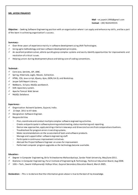 Mahaling(Resume for Testing) | PDF