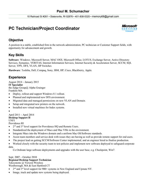Great Candidate Resume Sample | PDF