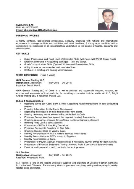 ibrar cv | DOC | Business Accounting & Finance | Business