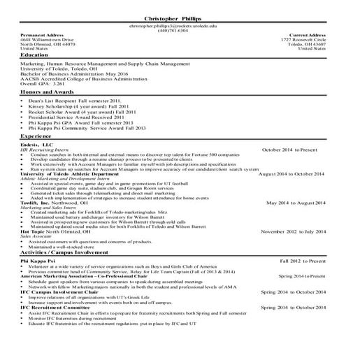 Cody Kmecak resume | DOCX