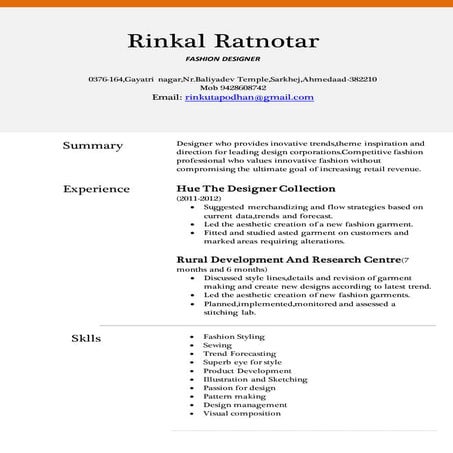 rinkal resume 1 | DOCX