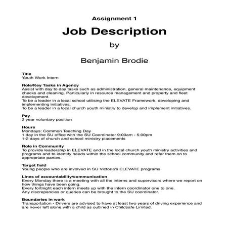 Job description | PDF