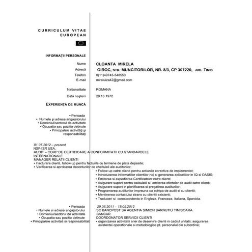 curriculum vitae | DOC