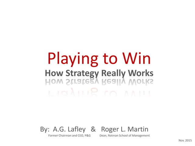 Must-Win Battles as Model of Strategy | PPTX