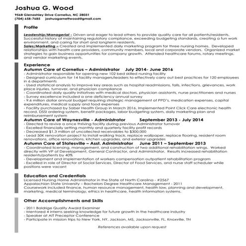 Joshua - Resume | PDF