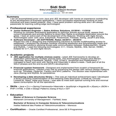 Sidi_Resume | PDF