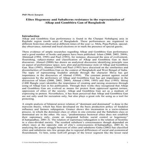 PhD Synopsis_English | PDF