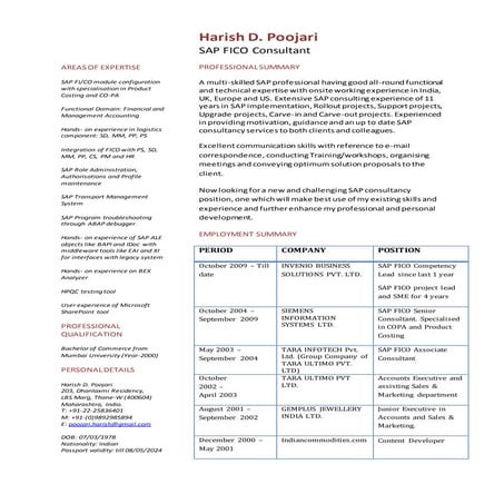 Harish Poojari_FICO_CV | DOCX