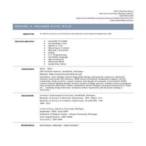 Michael Holland Resume 5_11_2015 | DOCX
