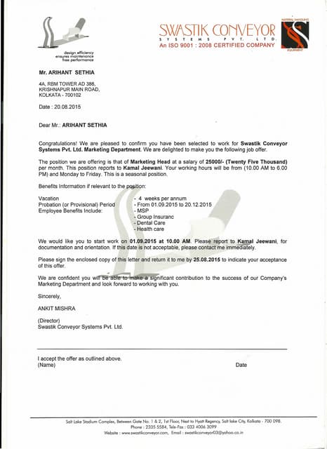 Reference Letter - Aaron Tunstall | PDF