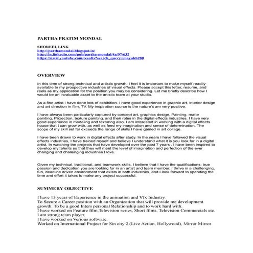 Resume_Partha Mondal | RTF