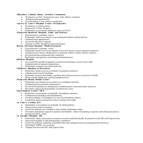 Clinical Experience | DOCX | Surgery | Medical Health