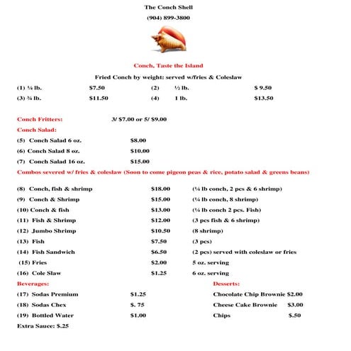 Jemfish takeaway menu | PDF