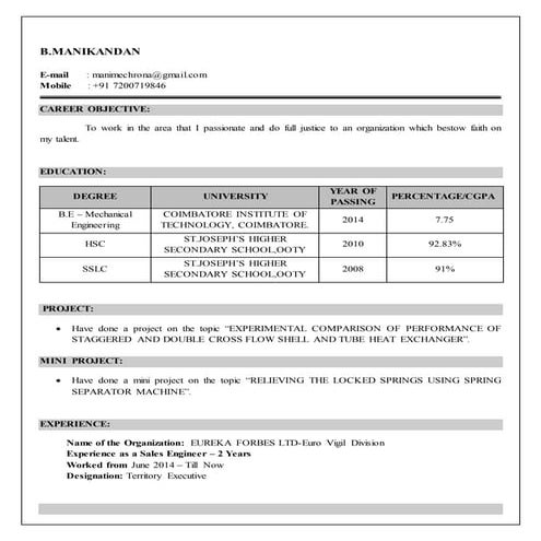mani edited resume | PDF