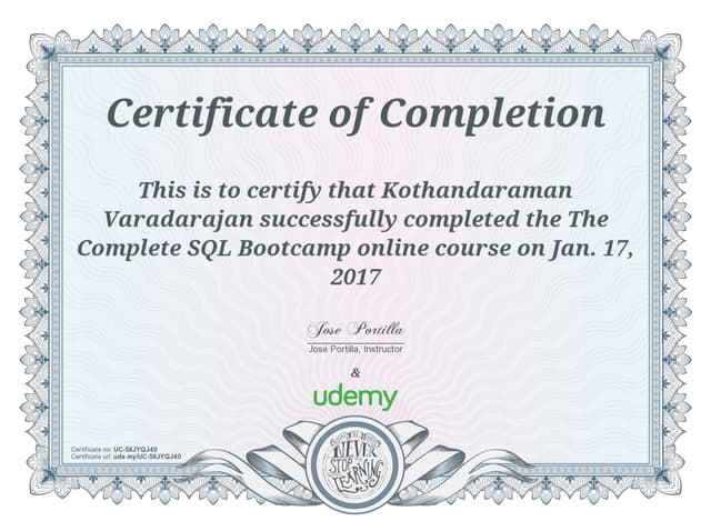 The Complete SQL Bootcamp | PPT The Complete SQL Bootcamp | PPT