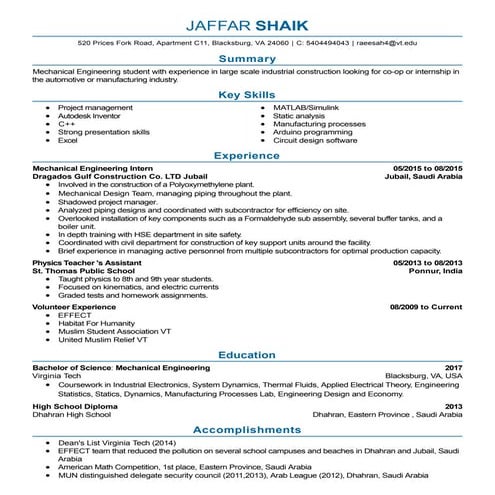 Jaffar Shaik Resume | PDF