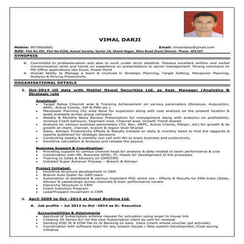 Vimal Darji_Resume | PDF