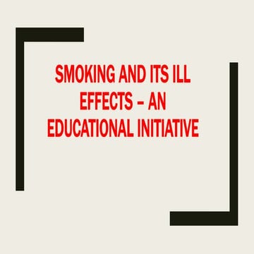 Smoking patient education | PPTX