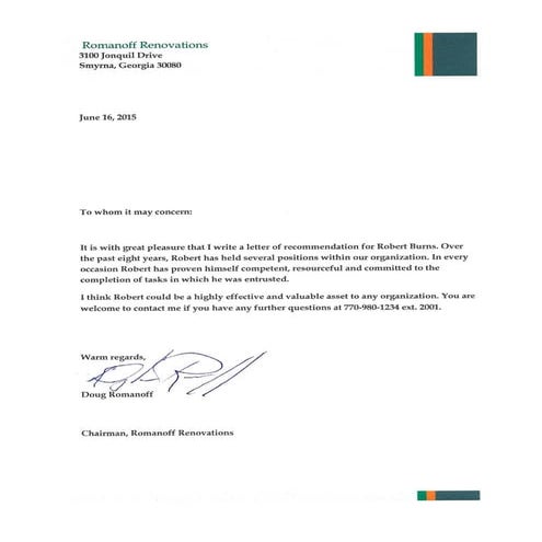 RB - DPR Reference Letter | PDF