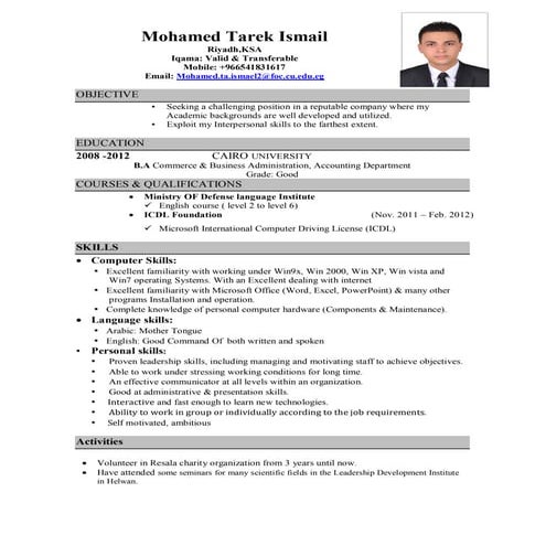 Mohamed Tarek CV | PDF