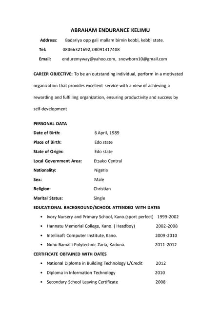 John-Vianney Emmanuel Updated Resume (CV) | PDF