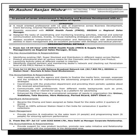 Rashmi_Ranjan_Mishra_Profile_1 | DOC