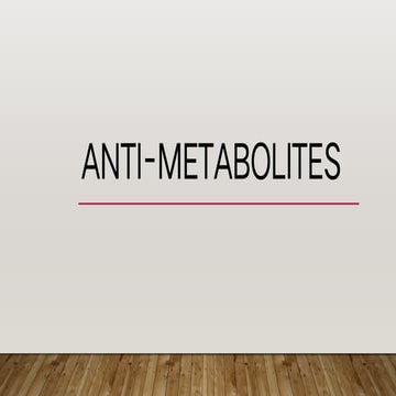 Antimetabolites in the body against vitamins | PPT
