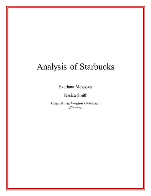Case study starbucks | DOC