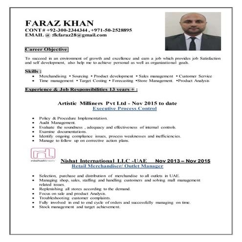 FARAZ KHAN CV | DOCX