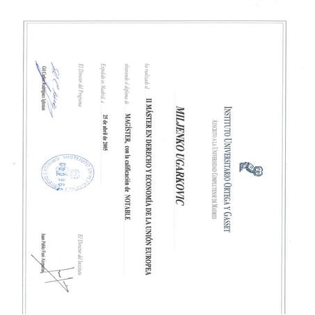 Master Program-Graduation Certificate | PDF