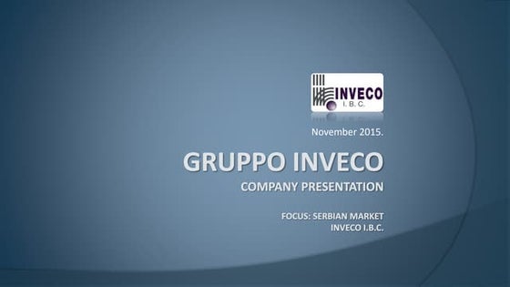 Inveco I.b.c. Industrial Building Construction presentations