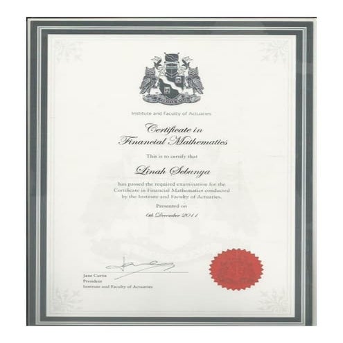 IFOA Certificate | PDF