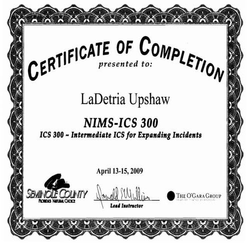 ICS Training Certificates - Bundled | PDF